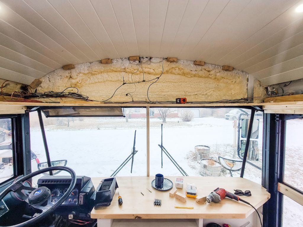 School bus conversion; eight-month progress - Tidy Mo