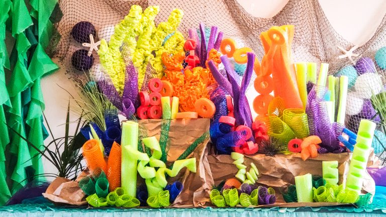 4 easy steps to make DIY coral for party decorations - Tidy Mo