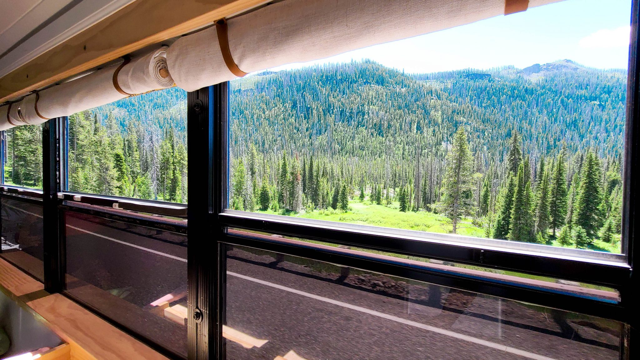 How to make roll-up curtains for a skoolie or RV - Tidy Mo